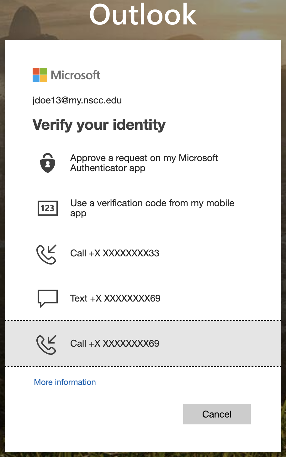 Add/Change Verification Methods – Service Desk | Nashville State ...
