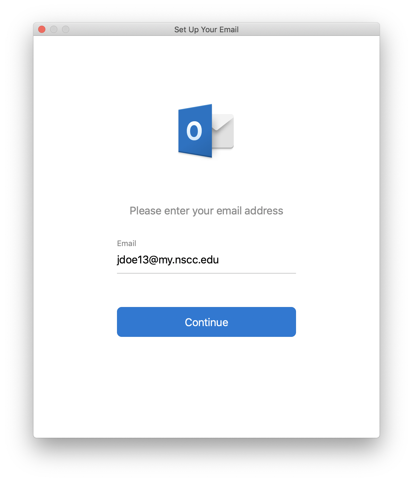 Outlook (Mac) Setup – Service Desk | Nashville State Community College