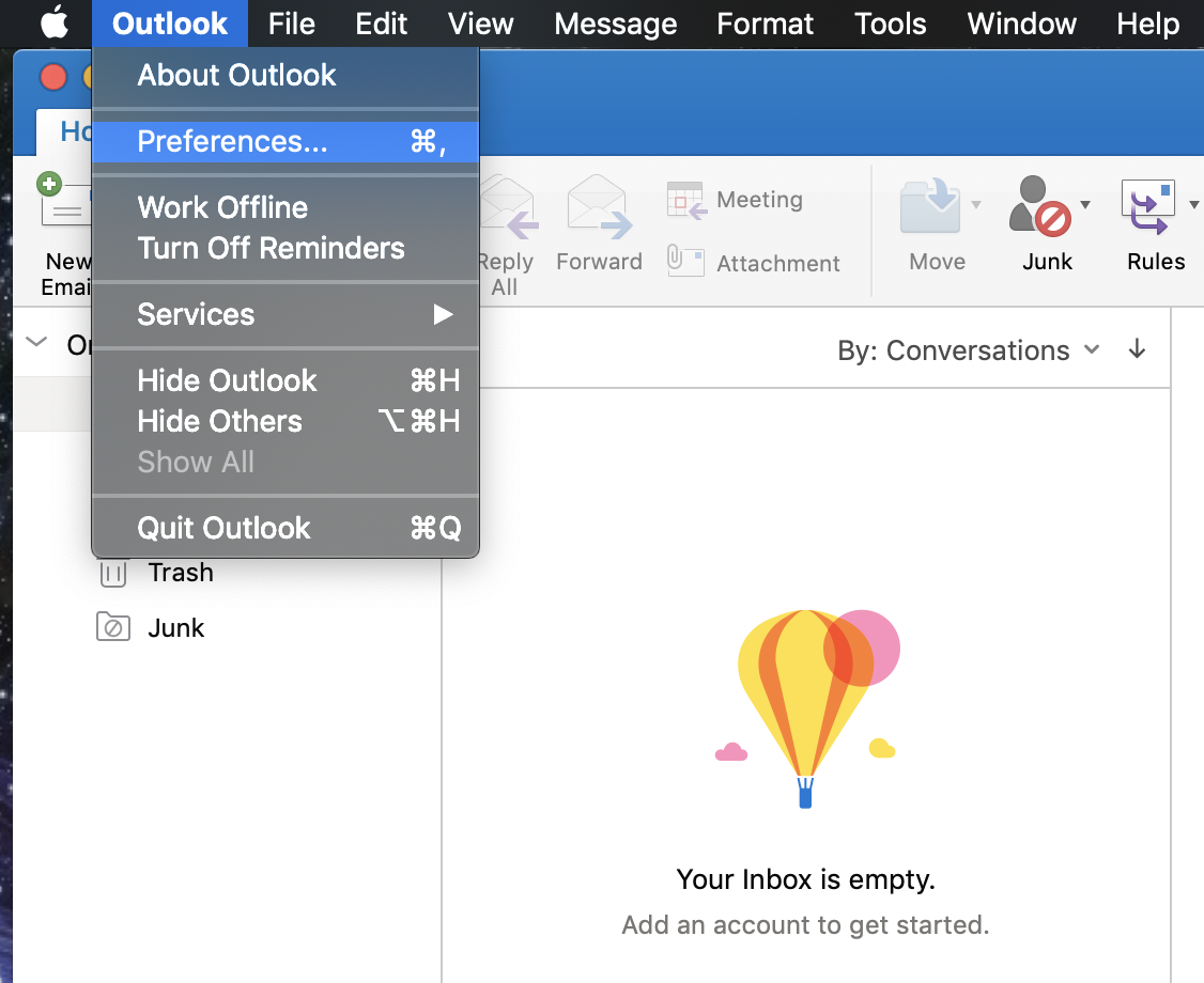 Outlook (Mac) Setup – Service Desk | Nashville State Community College