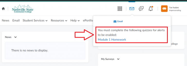 D2L – Disable Pager and Alerts – Service Desk | Nashville State ...