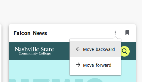 Customize MyNSCC Dashboard – Service Desk | Nashville State Community ...